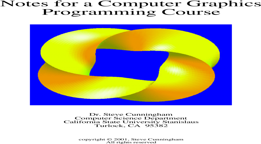 Download Notes For A Computer Graphics Programming Course Rsc/cs3600f00 ...