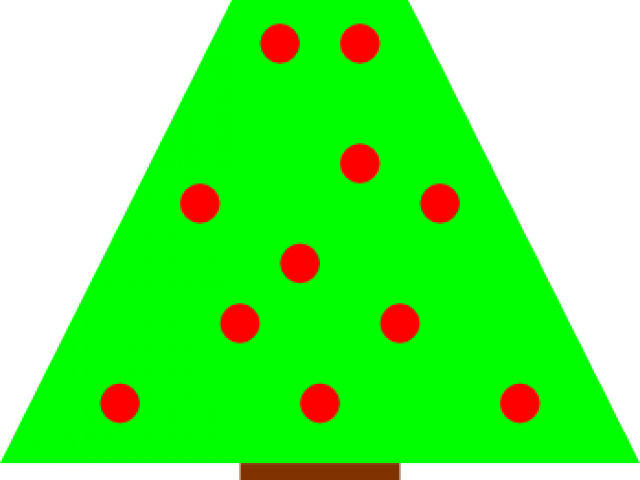 Pine Tree Clipart Triangle Tree - Christmas Clipart Png Transparent ...