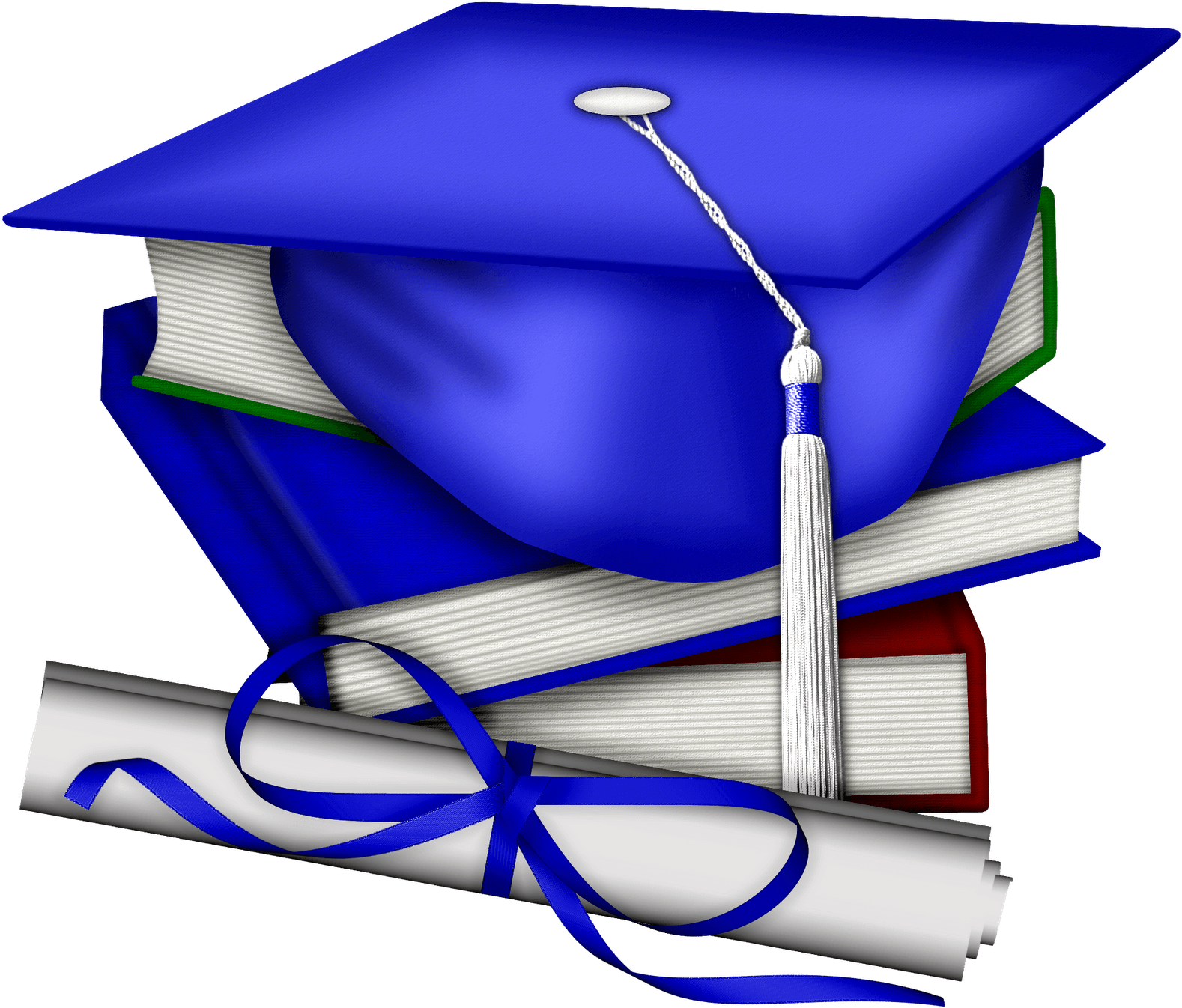 Download Graduation Clip Art Png - Red White Blue Graduation Cap ...