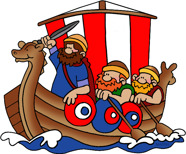 Viking Ship Clipart Viking Boat - Vikings On A Ship Clipart - Png Download - Full Size Clipart ...