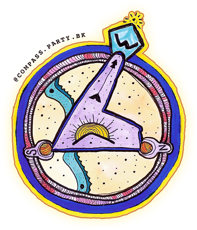 Compass Party - Circle Clipart - Full Size Clipart (#3378020) - PinClipart