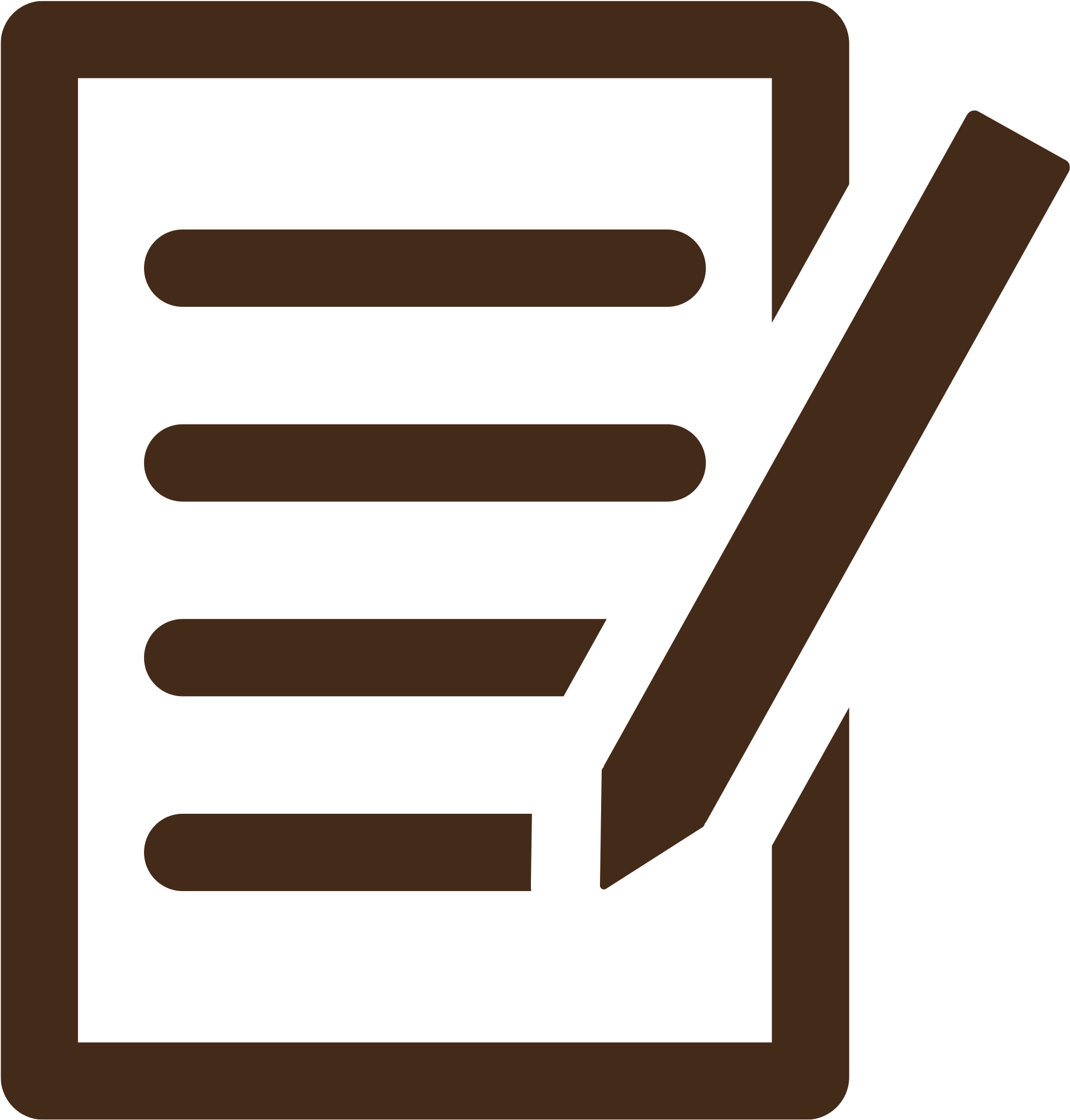 Stift Und Blatt Icon Clipart - Full Size Clipart (#3383876) - PinClipart