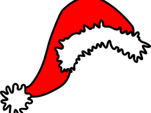 Drawn Santa Hat Christmas Clip Art Santa - Christmas Hat Drawing Png ...