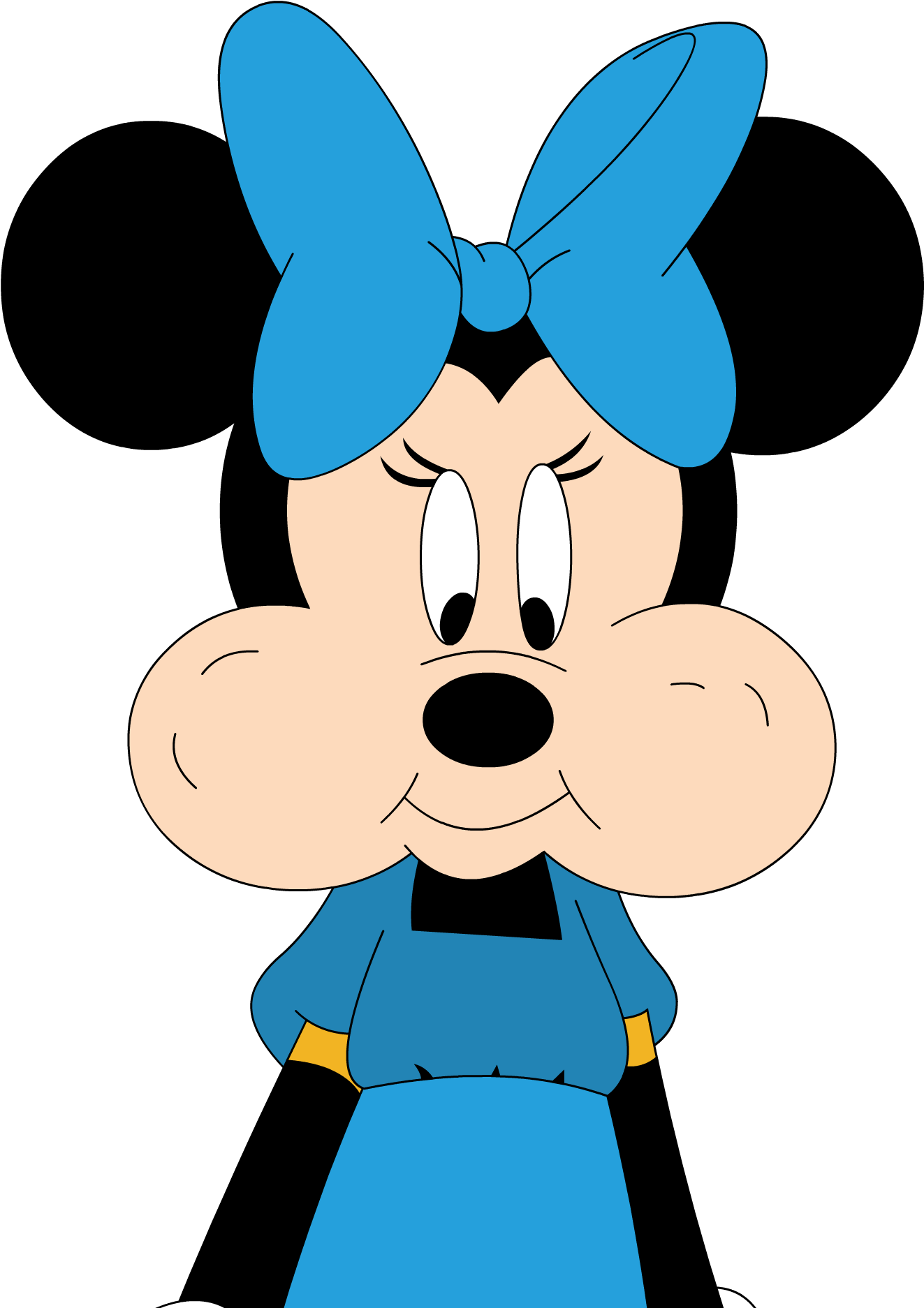 Minnie Mouse Puffy Cheeks Clipart - Full Size Clipart (#3398324 ...