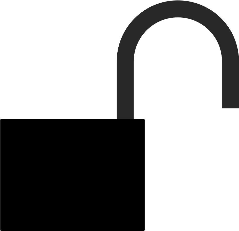 Padlock Unlocked Silhou 01 Png Images Clipart - Full Size Clipart ...