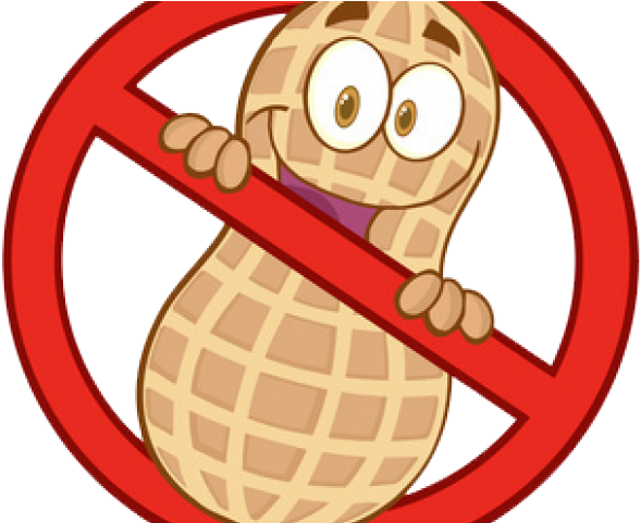 3drose Ht 119140 2 Cute Peanut Allergy Cartoon Anti-peanut Clipart - Full Size Clipart (#341883 ...