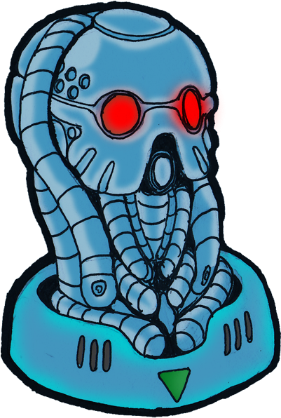 Squid Robot Head Clipart - Full Size Clipart (#3400403) - PinClipart
