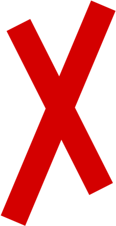 Cross Mark Clip Art At - Png Download - Full Size Clipart (#3401055 ...