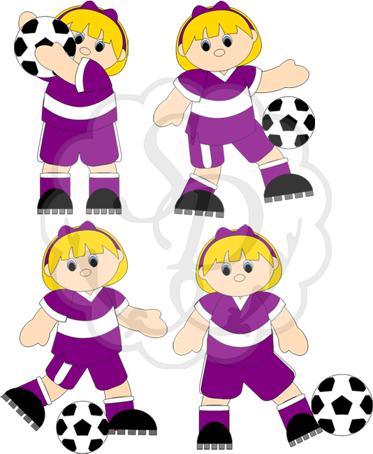 Soccer Girls Clipart - Full Size Clipart (#3405434) - PinClipart