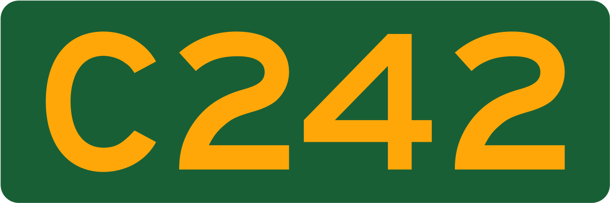 Aus Alphanumeric Route C242 Clipart - Full Size Clipart (#3410398) - PinClipart