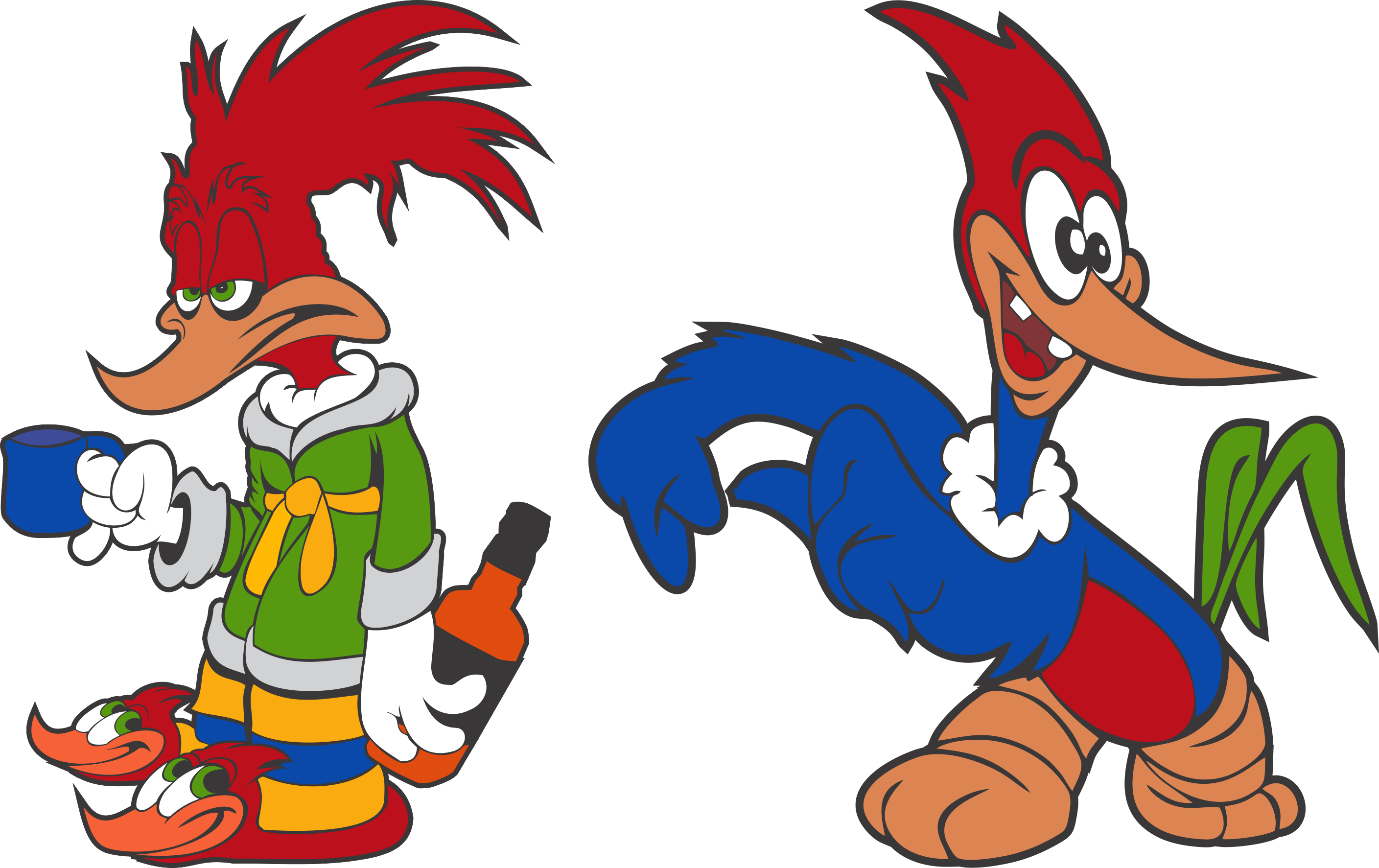 Pica-pau - Picapau Vetor Clipart - Full Size Clipart (#3421057 ...