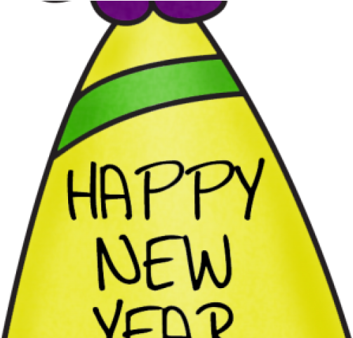 Happy New Year Clipart Party Hat - Png Download - Full Size Clipart ...