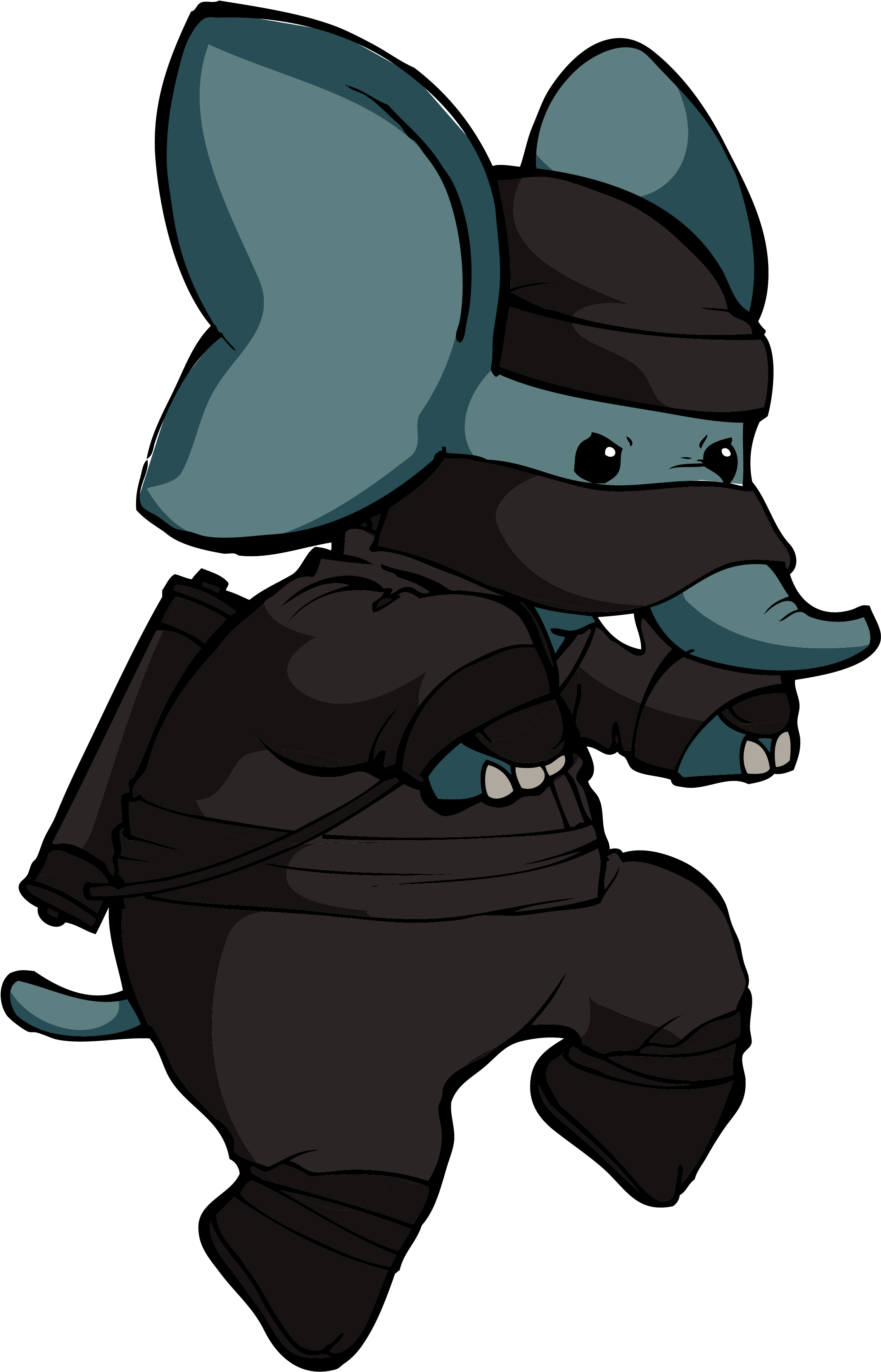 Ninja-elephant 463kb Aug 16 2010 - Ninja Elephant Clipart - Full Size ...