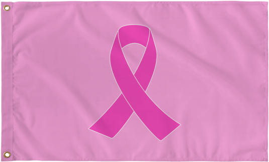 Download Breast Cancer Awareness Pink Ribbon Flag - Linens Clipart ...