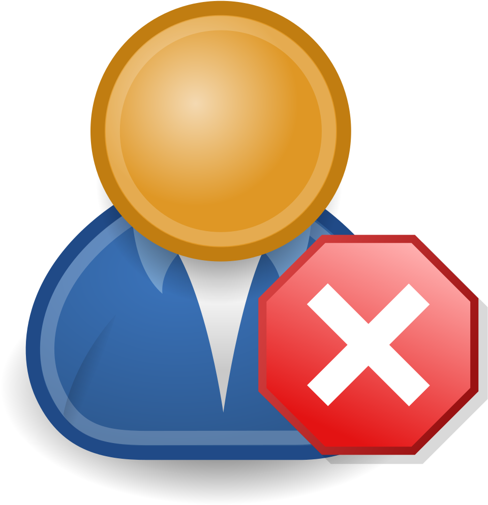 Blocked User Pd - User Blocked Icon Clipart - Full Size Clipart ...