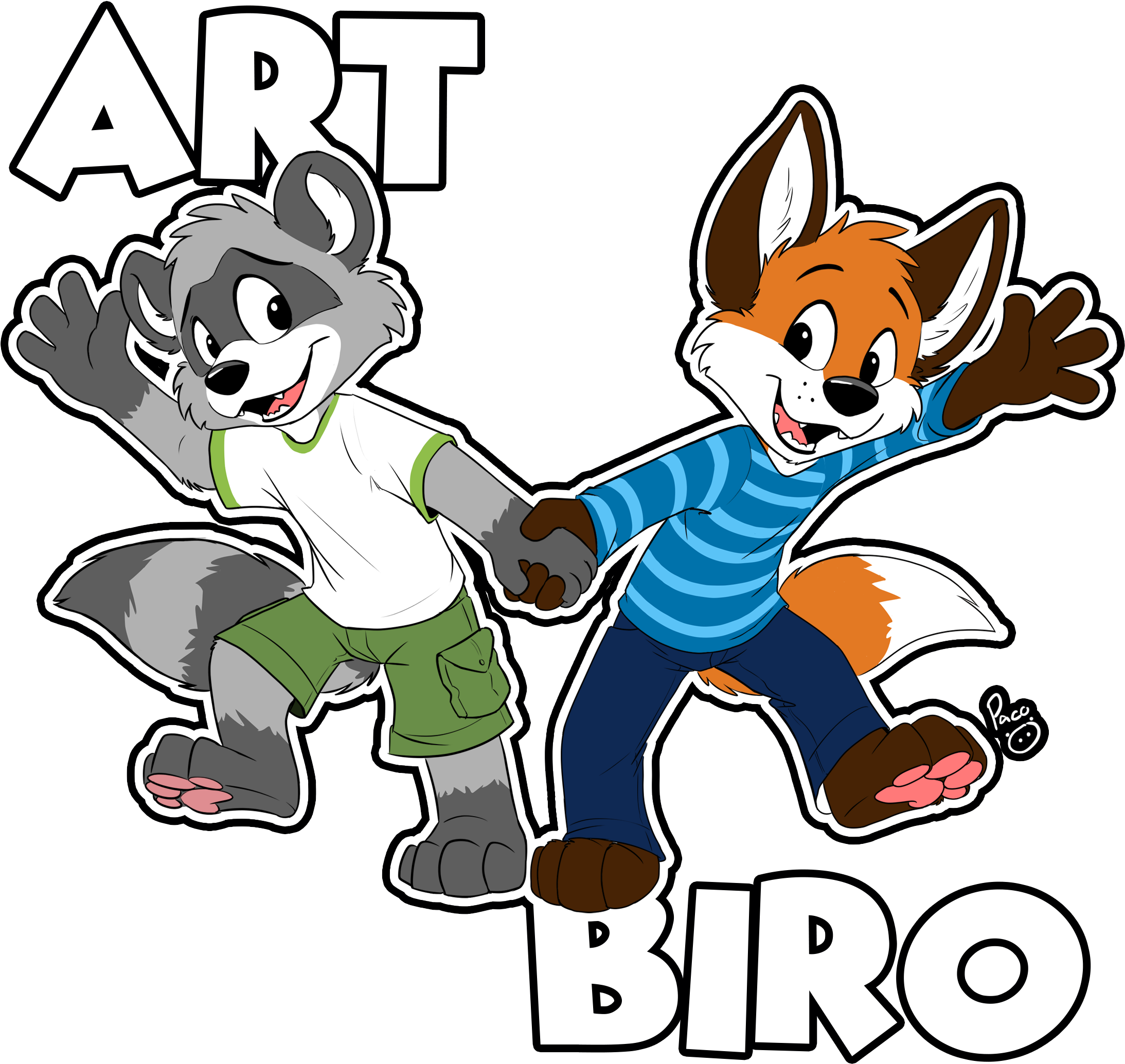 Art Biro - Biro Fox Paco Panda Clipart - Full Size Clipart (#3444504 ...
