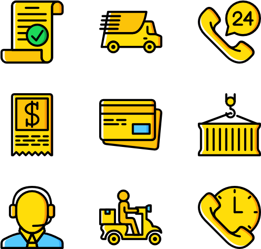 220 Icons - Delivery - Yellow Icon Png Clipart - Full Size Clipart ...