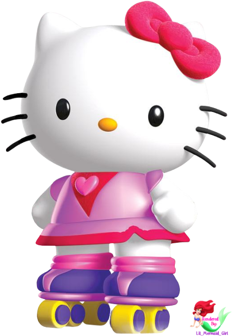 Hello Kitty 3d - Hello Kitty Roller Rescue Clipart - Full Size Clipart ...