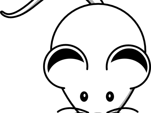 Computer Mouse Clipart Line Art - Cute Mice Coloring Pages - Png ...