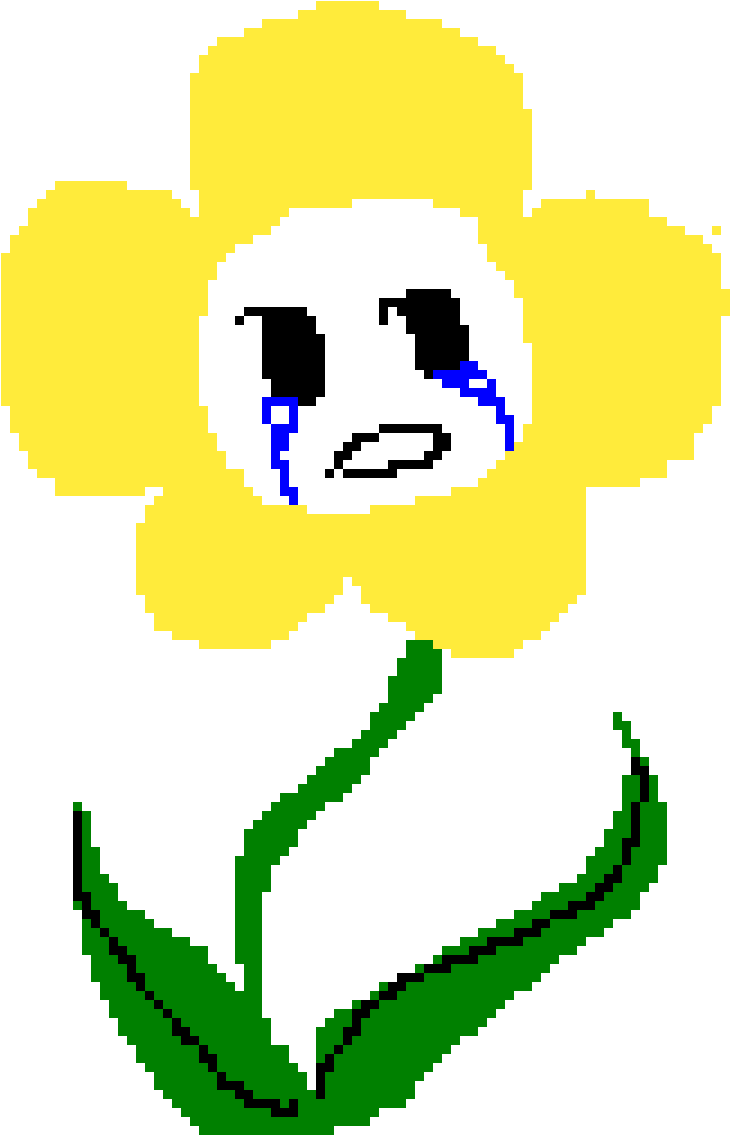 Sad Flowey Clipart - Full Size Clipart (#3457540) - PinClipart