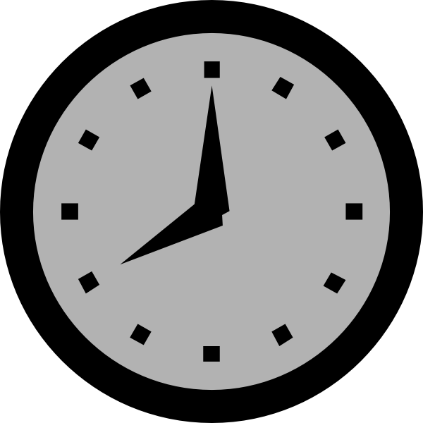 Clock Clip Art - Png Download - Full Size Clipart (#3458331) - PinClipart