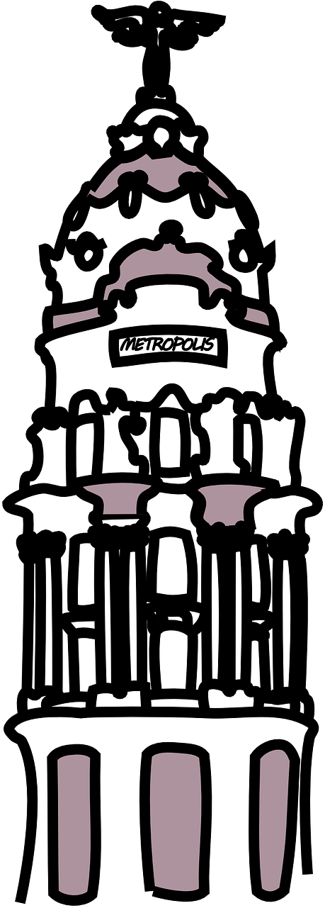 Madrid,metropolis Vector Graphics - Edificio Metropolis Vector Clipart ...