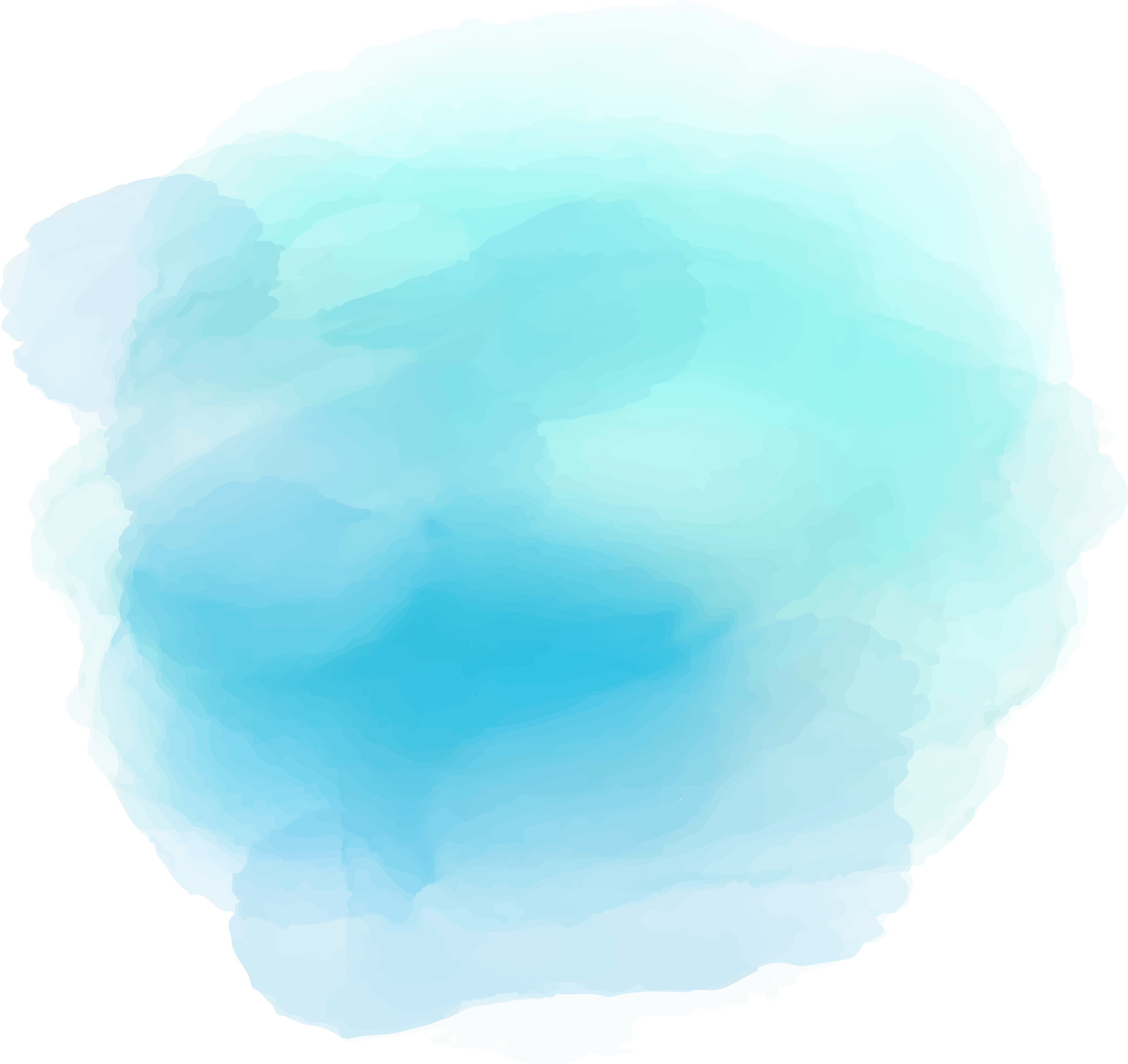 Blue Animals Watercolor Flowers Painting Watercolor - Cumulus Clipart ...