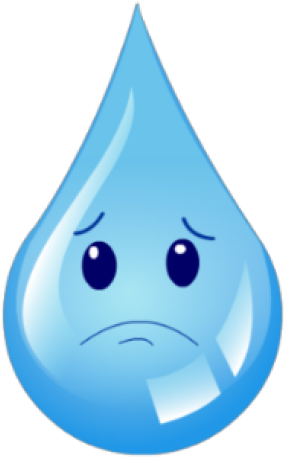 Download Waterdrop Clipart Wter - Sad Drop Of Water - Png Download ...