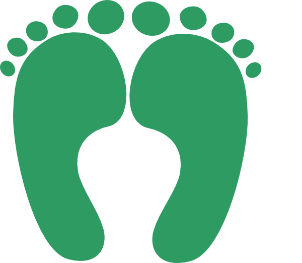 How To Set Use Green Happy Feet 05 Icon Png Clipart - Full Size Clipart ...