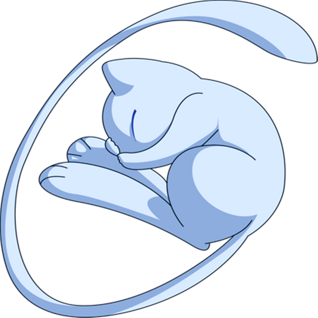Download Mew Sleep Sleeping Pokemon Cute Lengendary Blue Freetoe - Mew ...