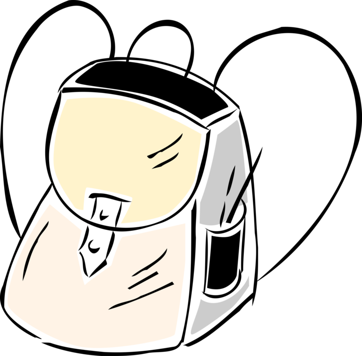 Download Vector Illustration Of Student's School Backpack Knapsack ...