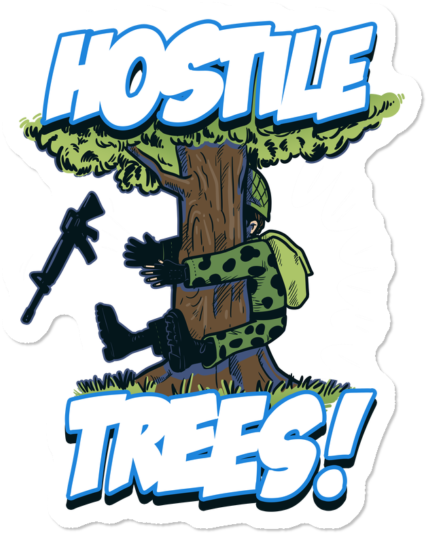 Download Hostile Trees Sticker - Illustration Clipart (#3494233 ...