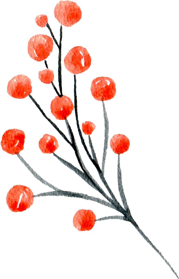 Red Berries - Illustration Clipart - Full Size Clipart (#3494999 ...