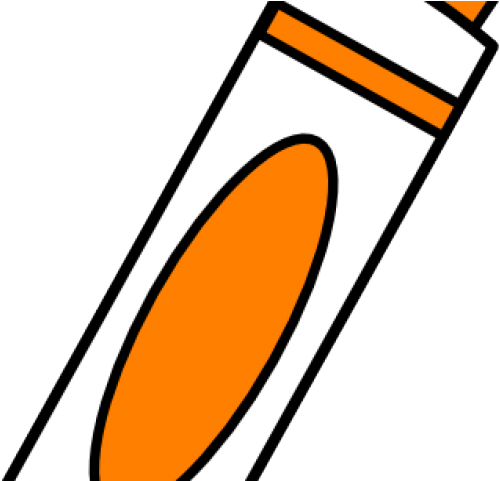 Marker Clipart Orange - Writing Marker Clipart - Png Download - Full ...