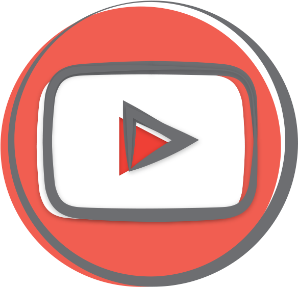 Retro Socialmedia Youtube - Circle Clipart - Full Size Clipart ...