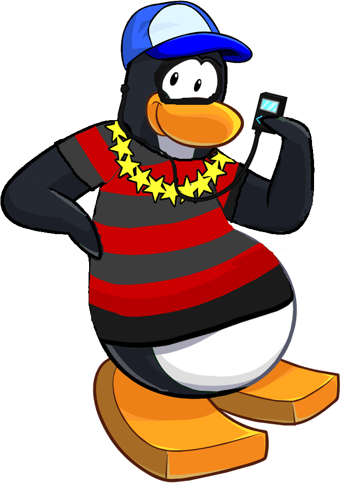 Penguin Clip Art Black White - Custons Club Penguin Penguin - Png ...