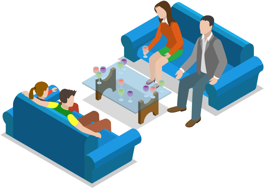 Taste Test-01 - Isometric Restaurant People Clipart - Full Size Clipart ...