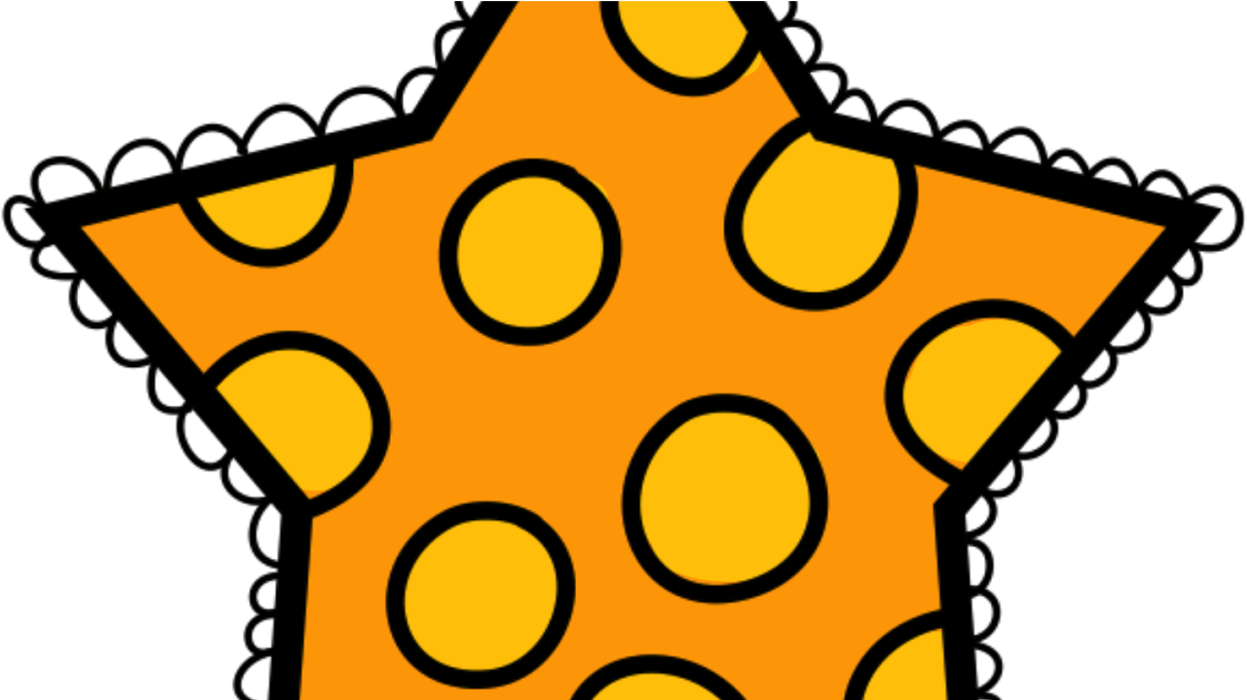 Download Orange Polka Dot Star Clipart (#3520230) - PinClipart