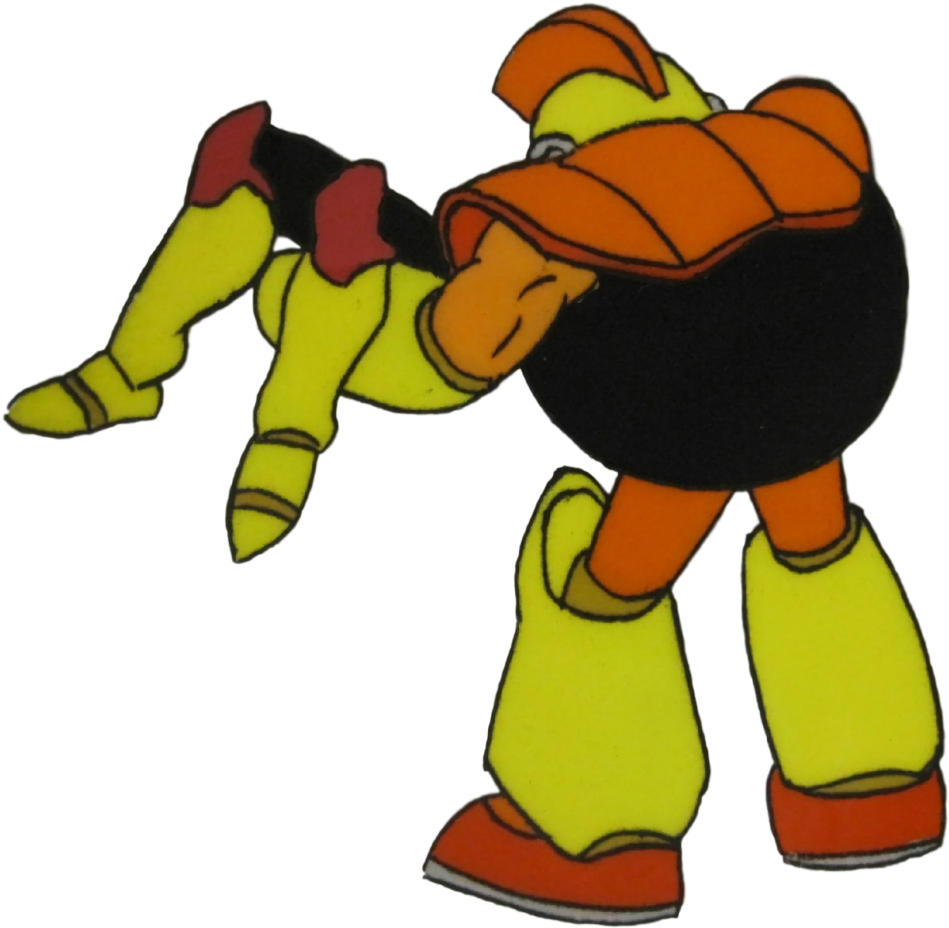 Mega Man Animated Series, Animation Cel - Cartoon Clipart - Full Size ...