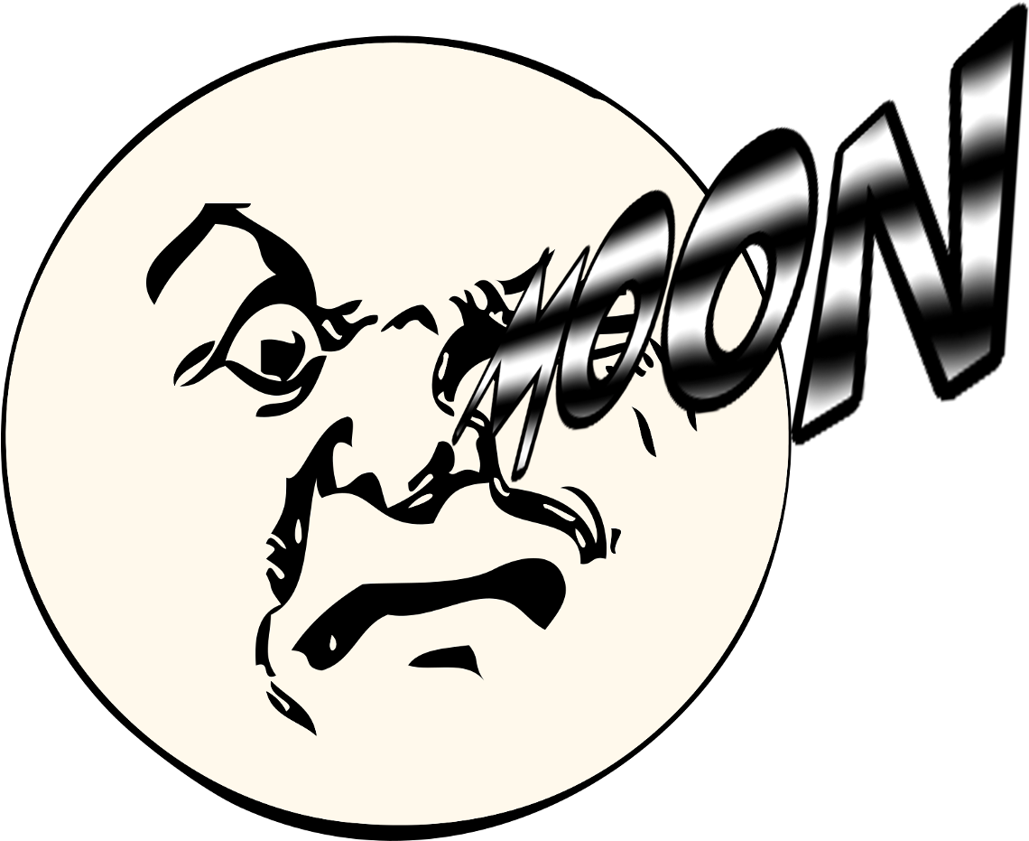 Hell In A Handbasket - Angry Moon Cartoon Clipart - Full Size Clipart ...