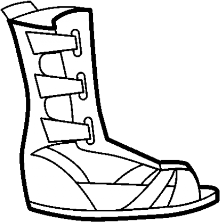 Sandal Clipart Roman Sandal - Line Art - Png Download - Full Size ...