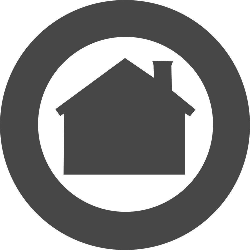 Foundationfocus Logos Gray House - Emblem Clipart - Full Size Clipart ...