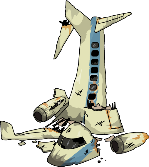 Plane Wreckage - Cartoon Clipart - Full Size Clipart (#3552878 ...