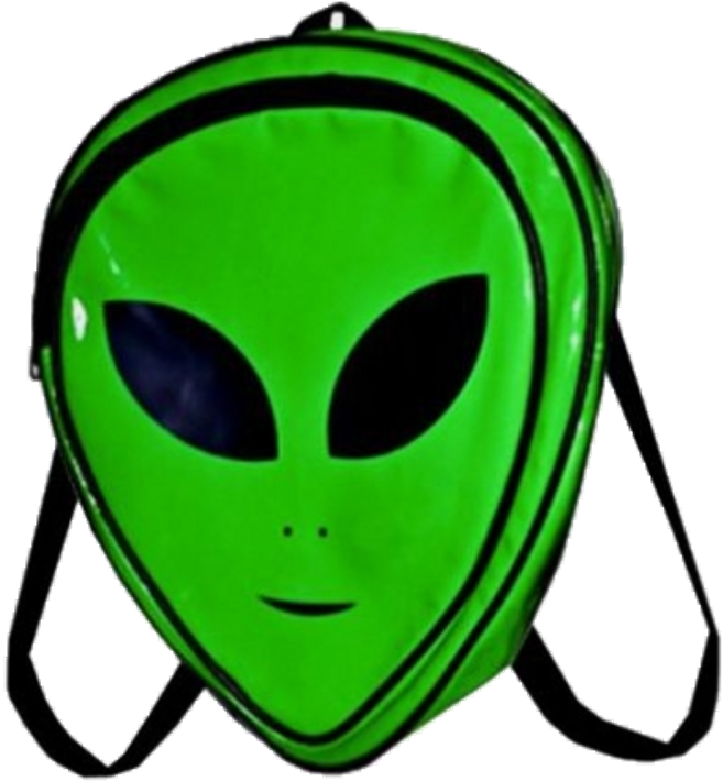 Png Sticker - Alien Backpacks Clipart - Full Size Clipart (#3553624 ...