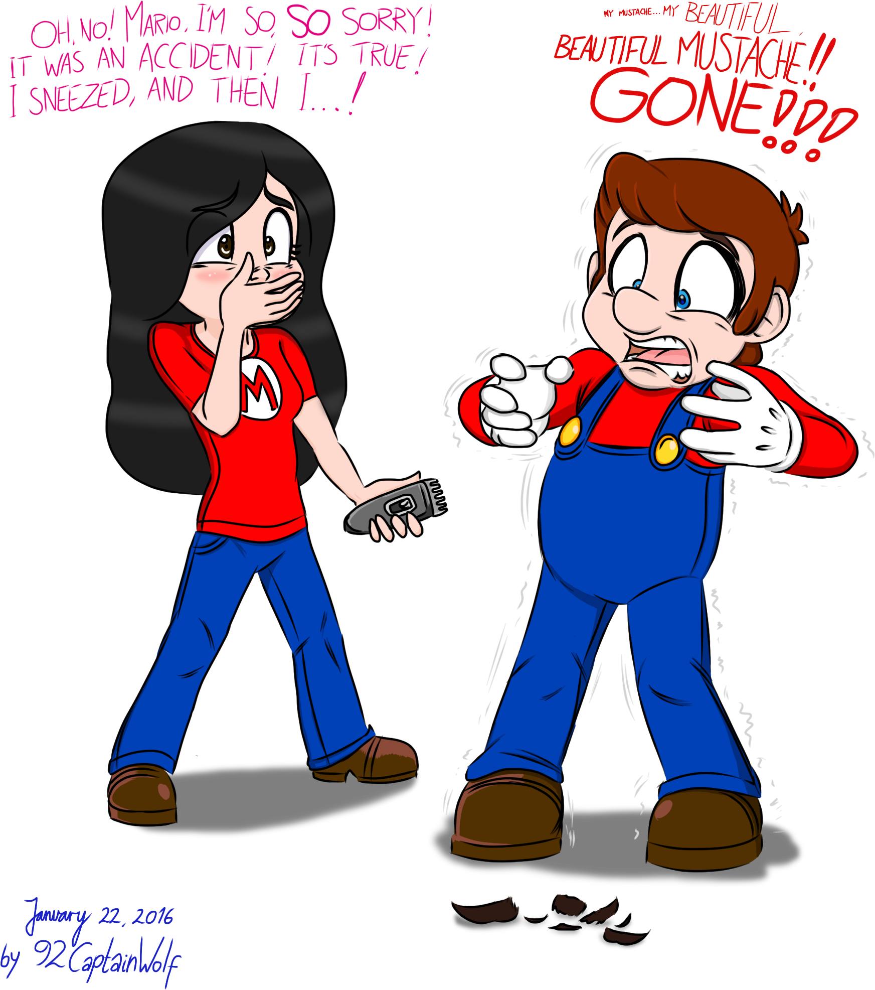 894 X 894 7 - Mario Bros Without Mustache Clipart - Full Size Clipart ...