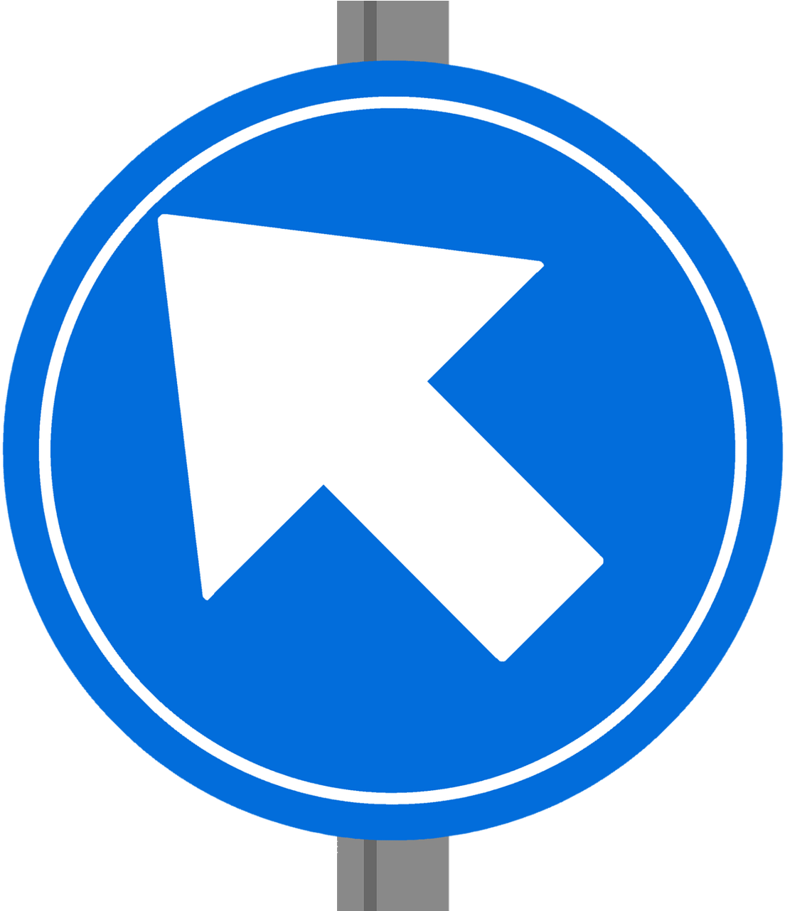 One Way Sign Europe Dutch - Traffic Sign Clipart - Full Size Clipart ...