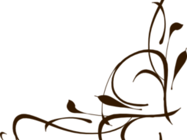 Swirls Clipart Squiggle - Floral Swirls Corner Png Transparent Png ...
