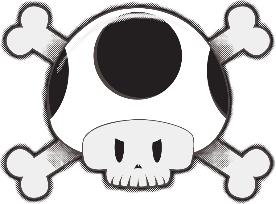 Toad Skull Super Mario Clipart - Full Size Clipart (#3560964) - PinClipart