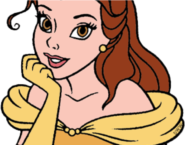 Princess Belle Face Clipart - Full Size Clipart (#3561140) - PinClipart