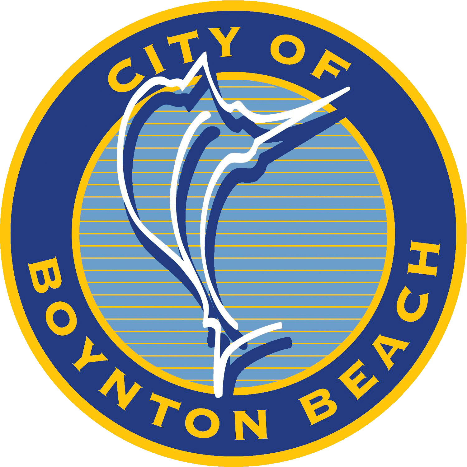 Boynton Sailfish Logo - City Of Boynton Beach Logo Clipart - Full Size ...